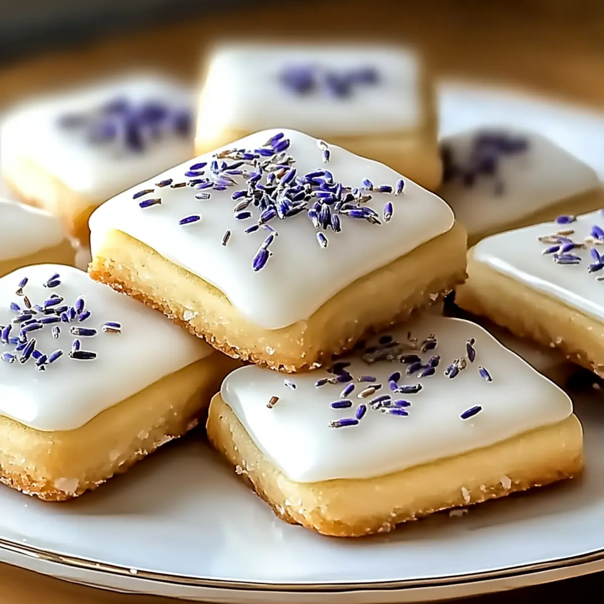 Delightful Iced Lemon Lavender Shortbread Cookies at Home