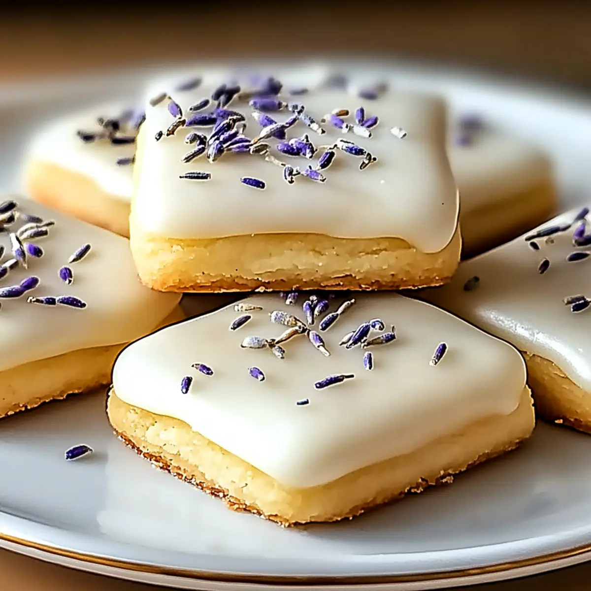 Delightful Iced Lemon Lavender Shortbread Cookies at Home