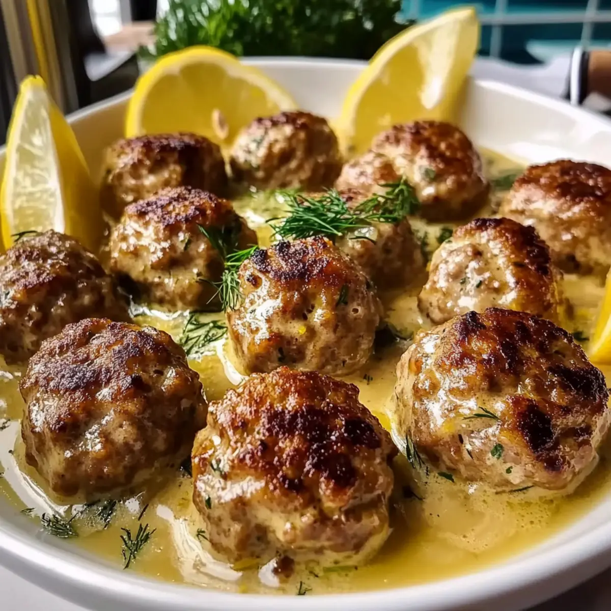 Melt-in-Your-Mouth Greek Meatballs in Lemon Sauce Delights